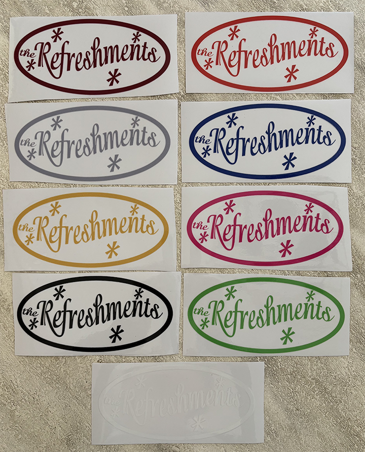 Refreshments Car Decal – Peacetime Goods